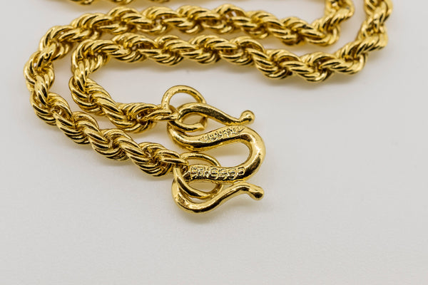 24CT SOLID GOLD NECKLACE – Once Loved Treasures